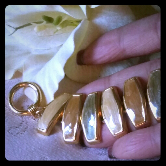 Jewelry | Vintage Geometric Shape Enamel Bracelet | Poshmark